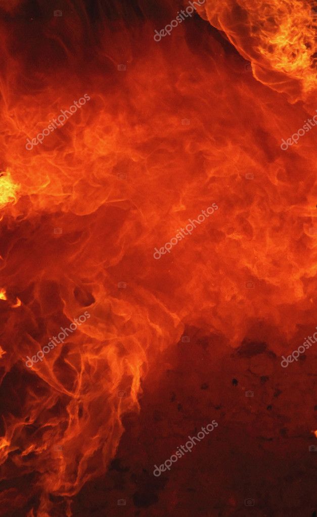 Background of fire as a symbol of hell and eternal torment Stock Photo ...