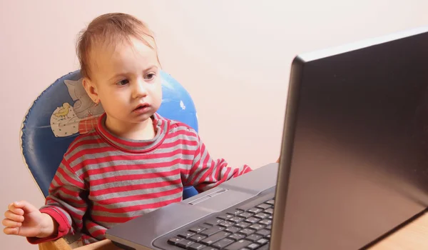 Criança usando o computador Stock Photos, Royalty Free Criança usando o ...