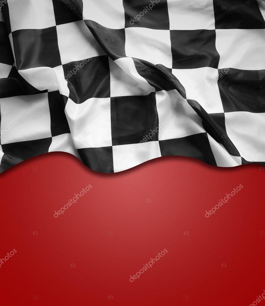 Red And Black Checkered Flag