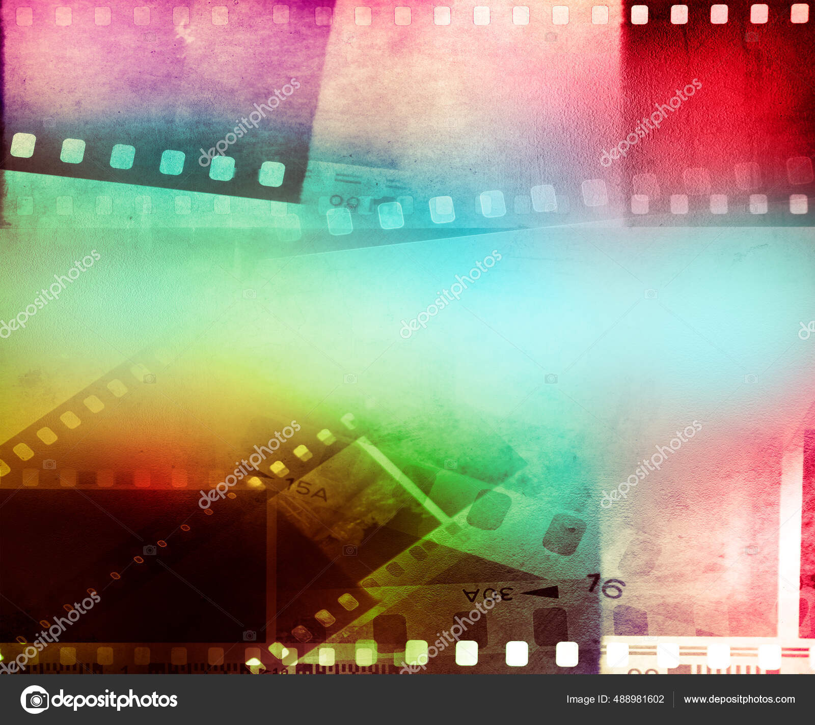 Colourful Film Strip Background
