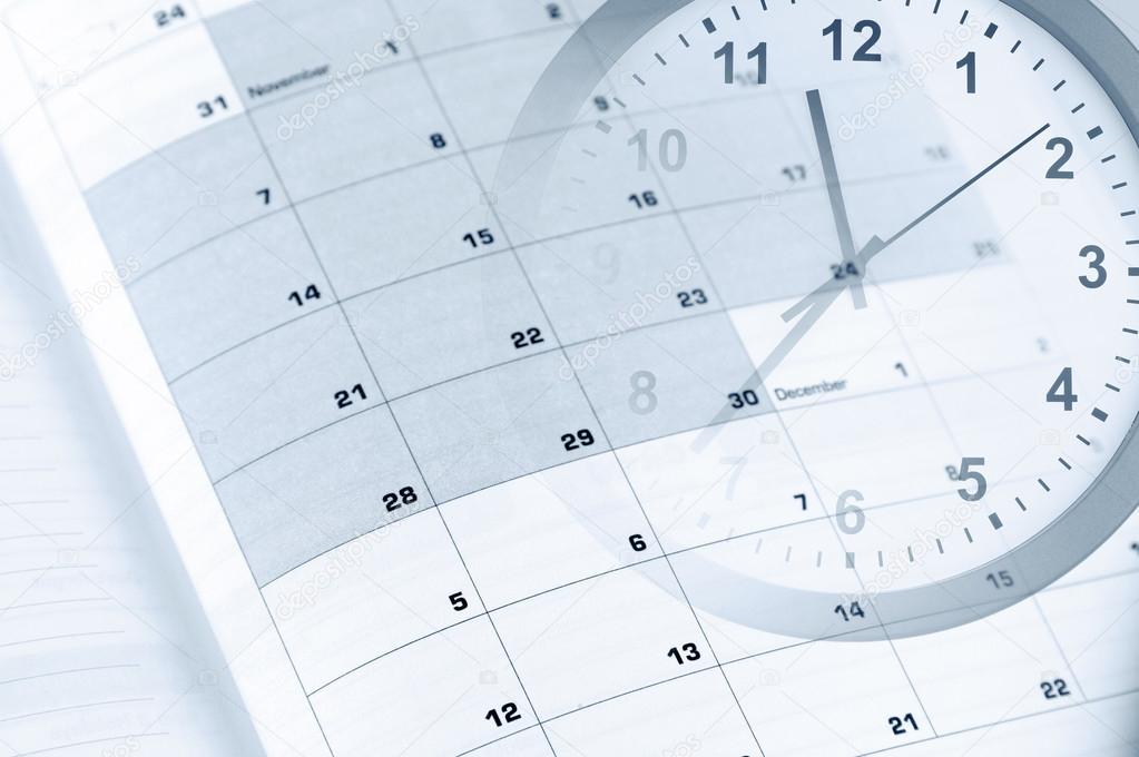 Clock and calendar — Stock Photo © stillfx #60569667