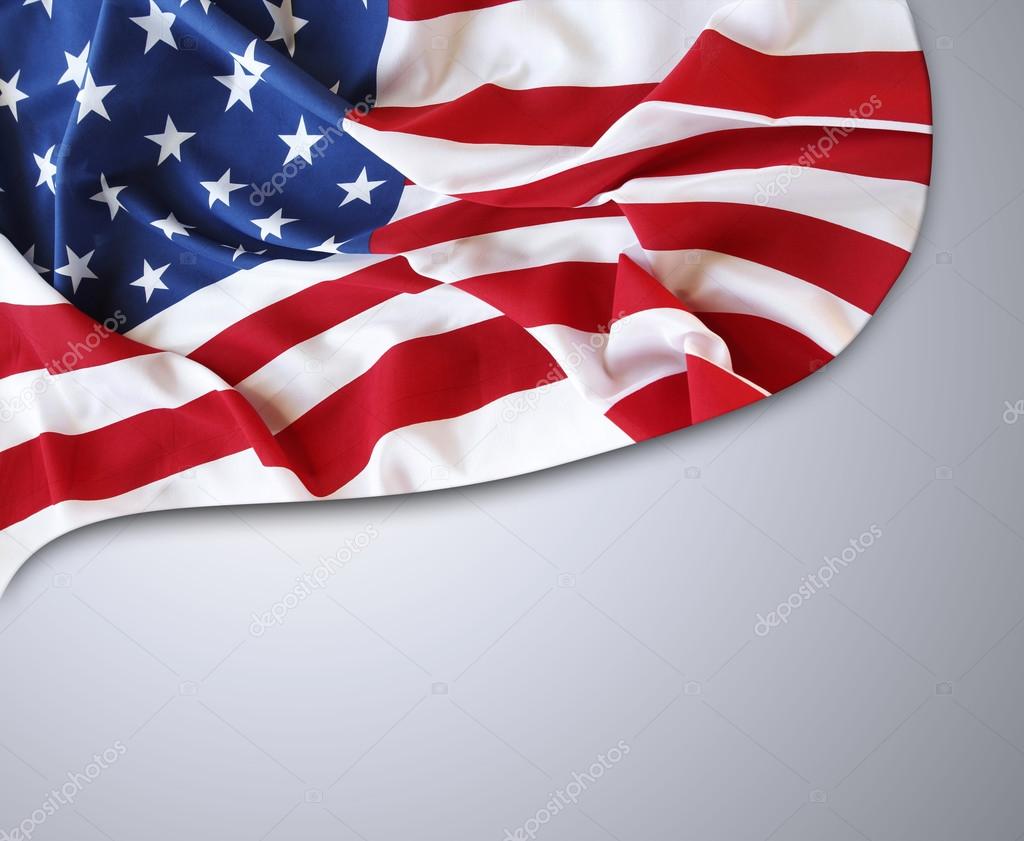 American flag on grey — Stock Photo © stillfx #88729370