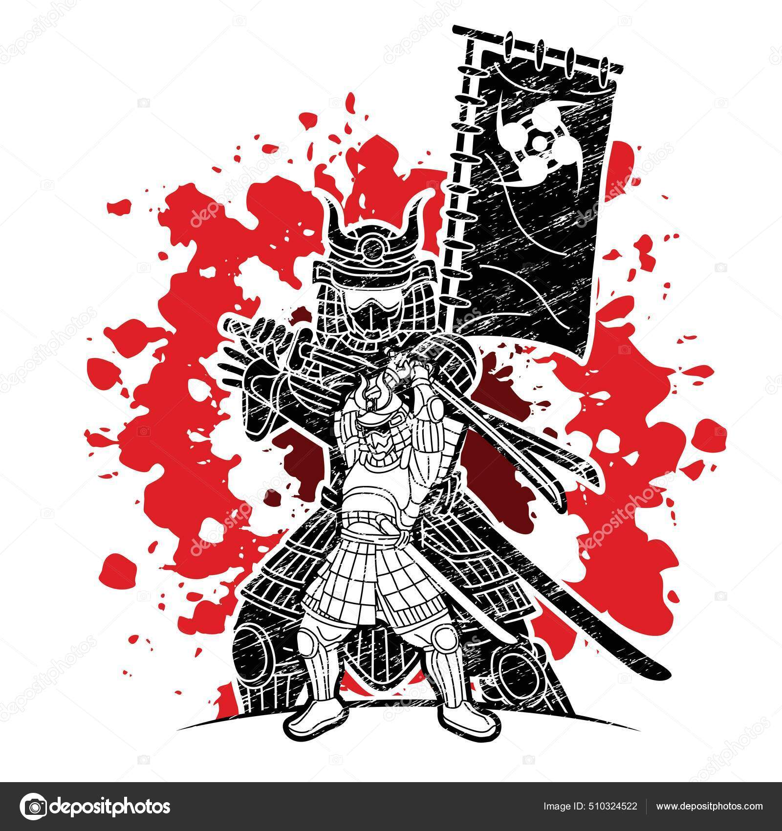 Samurai Warrior Vector