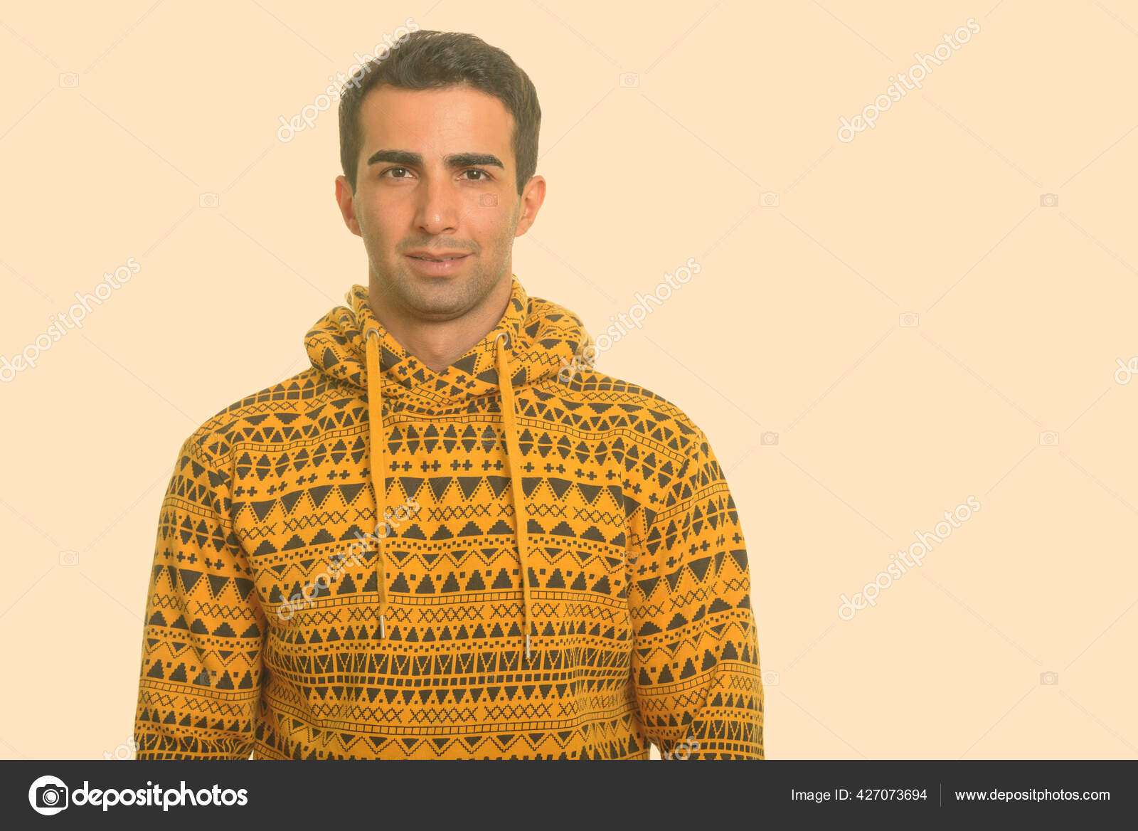 Young happy Iranian man smiling — Stock Photo © amazingmikael #427073694