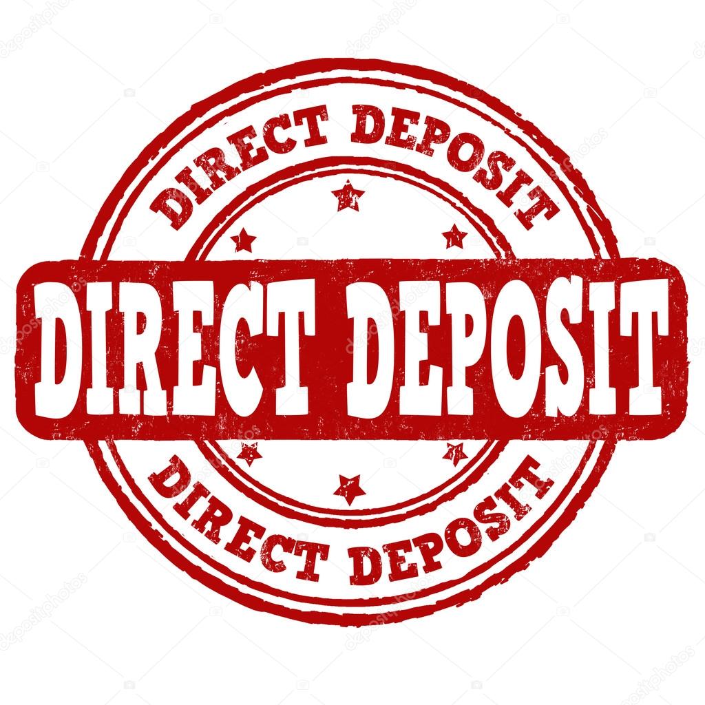 Direct deposit stamp Stock Vector by ©roxanabalint 100612084