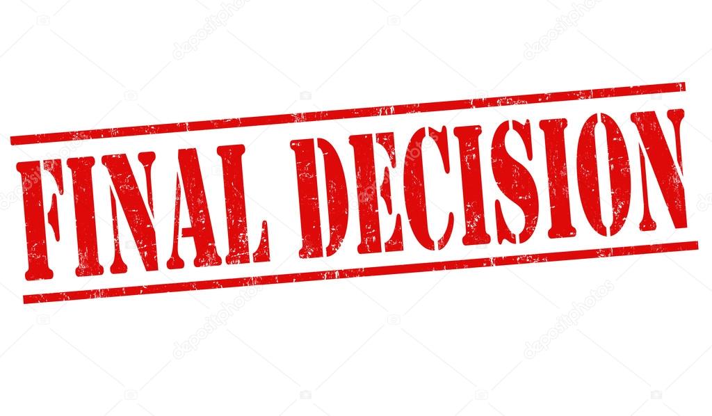 Final decision stamp Stock Vector Image by ©roxanabalint #101713032
