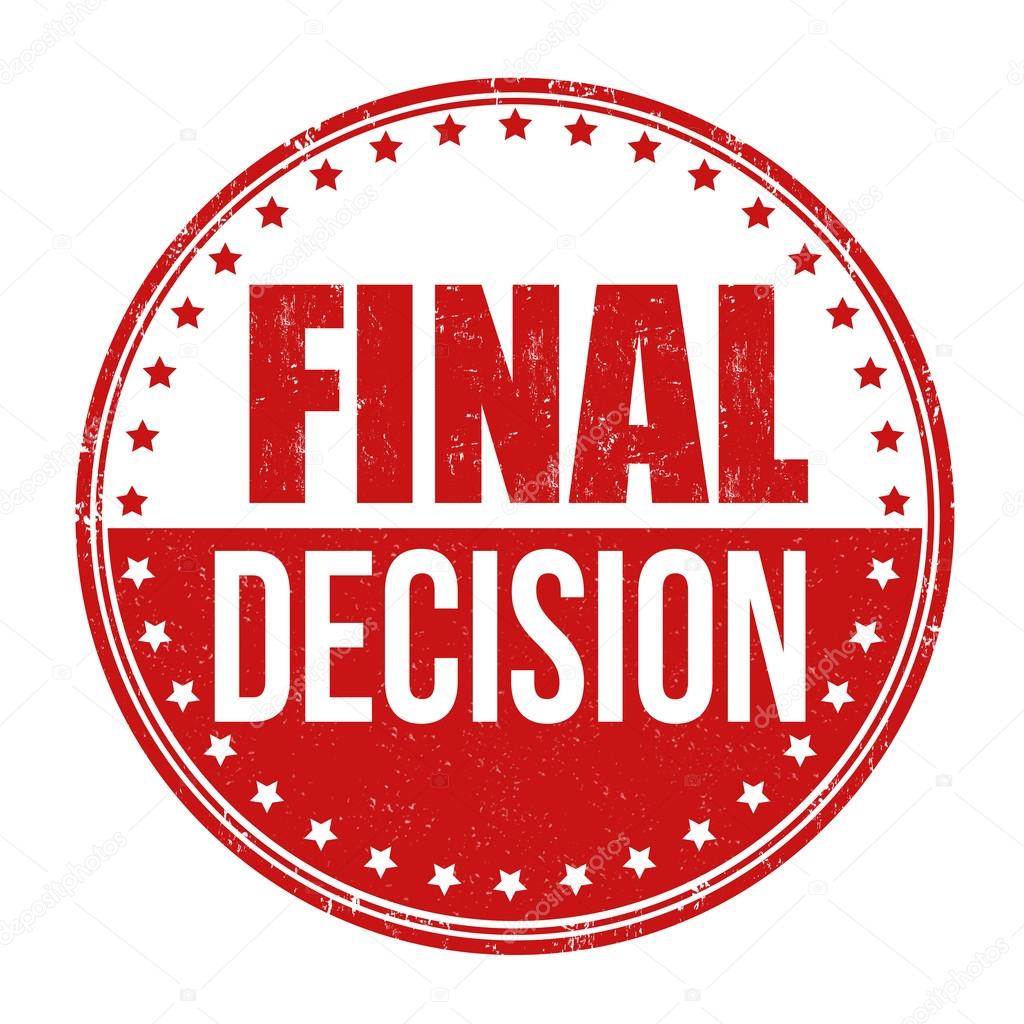 Final decision stamp Stock Vector Image by ©roxanabalint #101713484