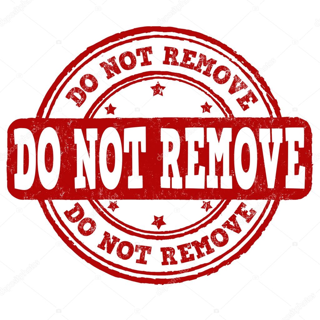 Do not remove stamp Stock Vector Image by ©roxanabalint #103930628