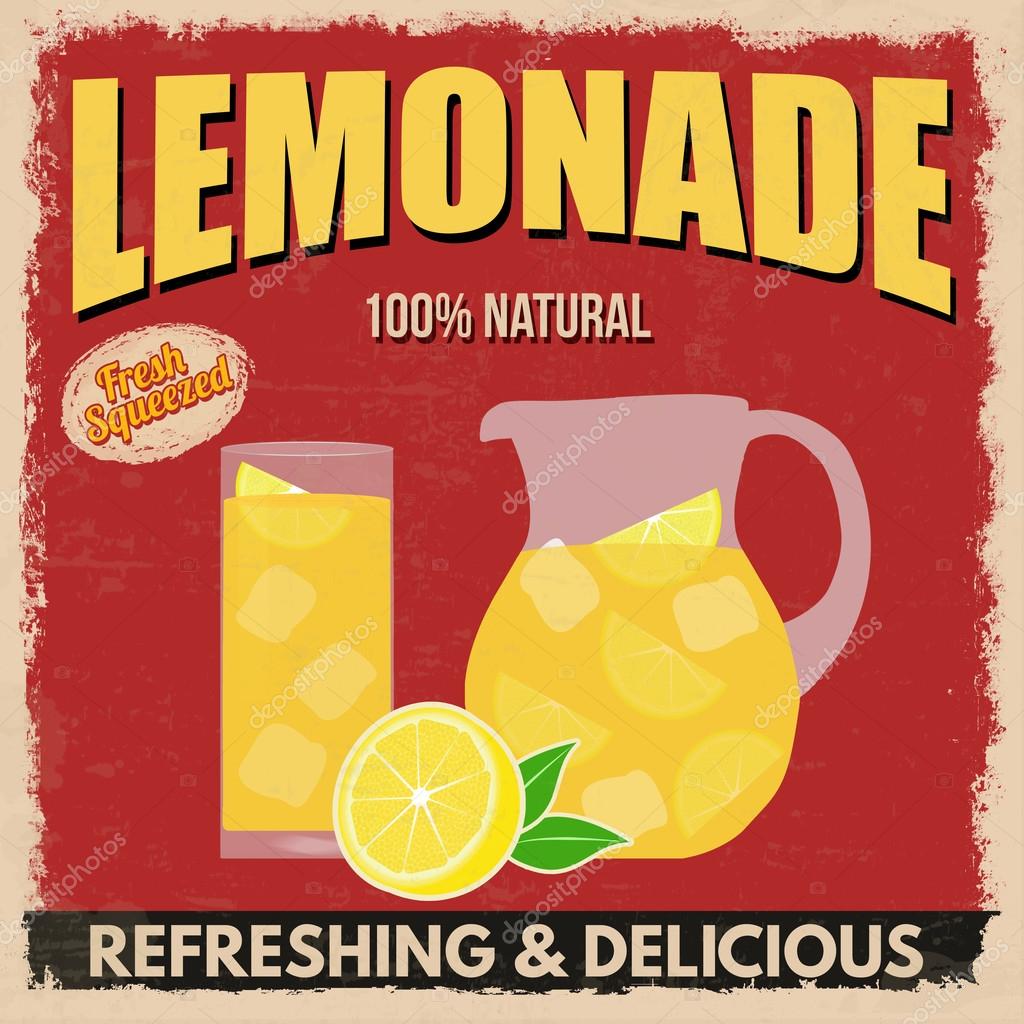 Lemonade retro poster Stock Vector Image by ©roxanabalint #105012728