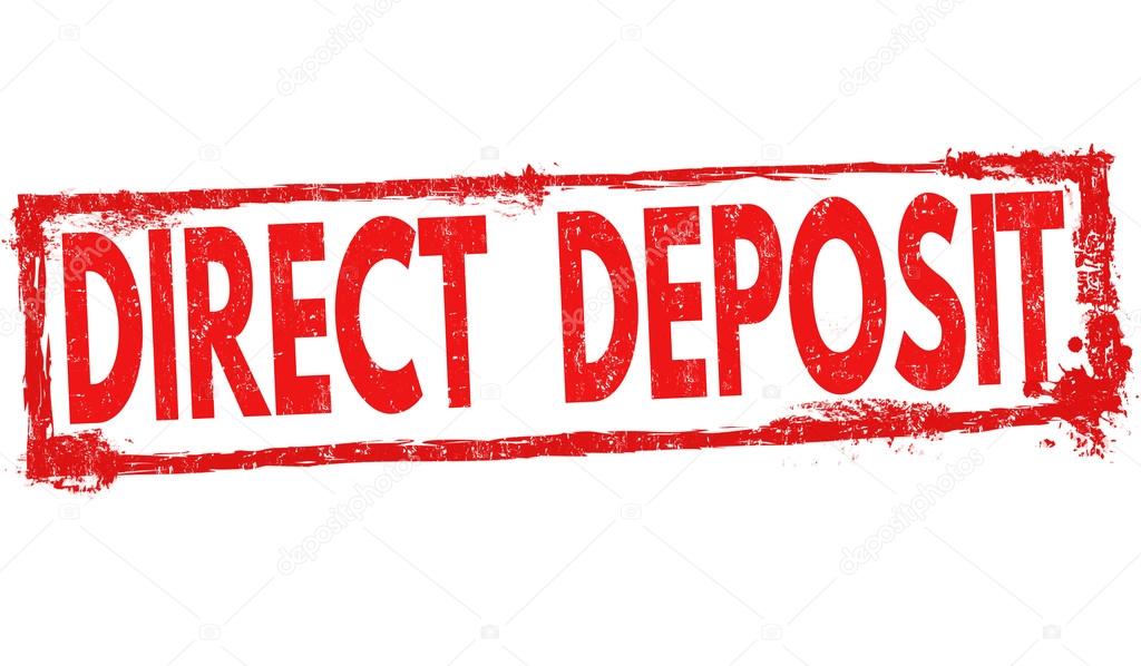 Direct deposit stamp Stock Vector Image by ©roxanabalint #109249656