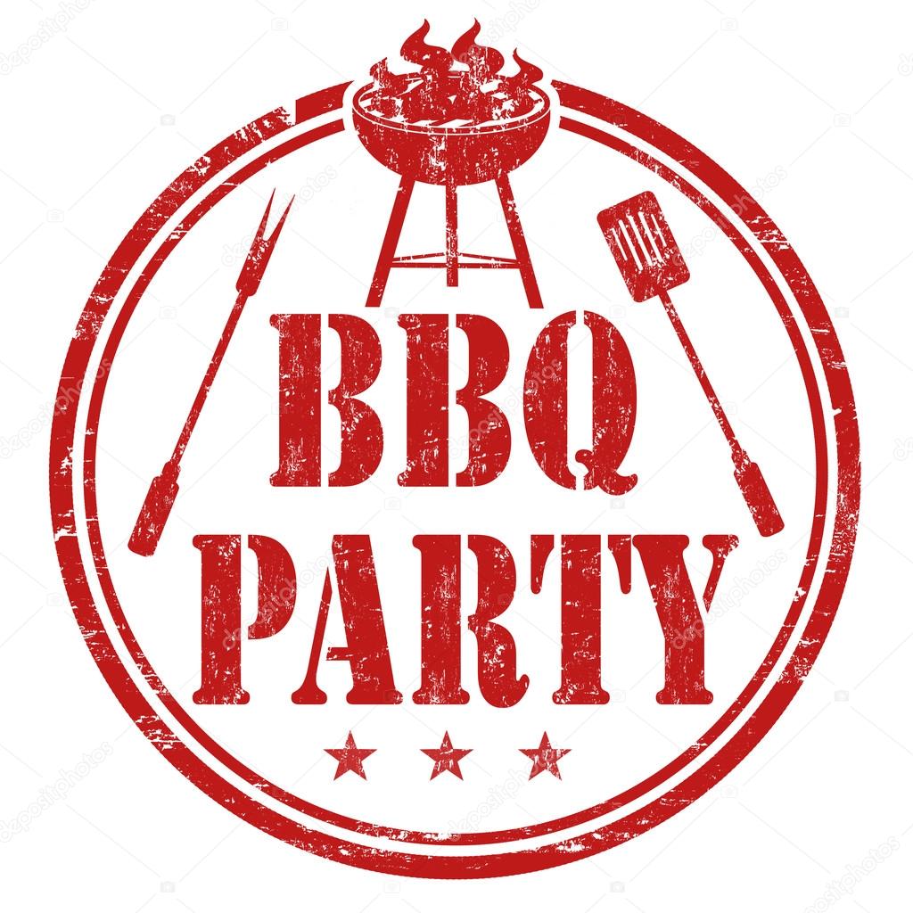 Barbecue party stamp Stock Vector by ©roxanabalint 111459872