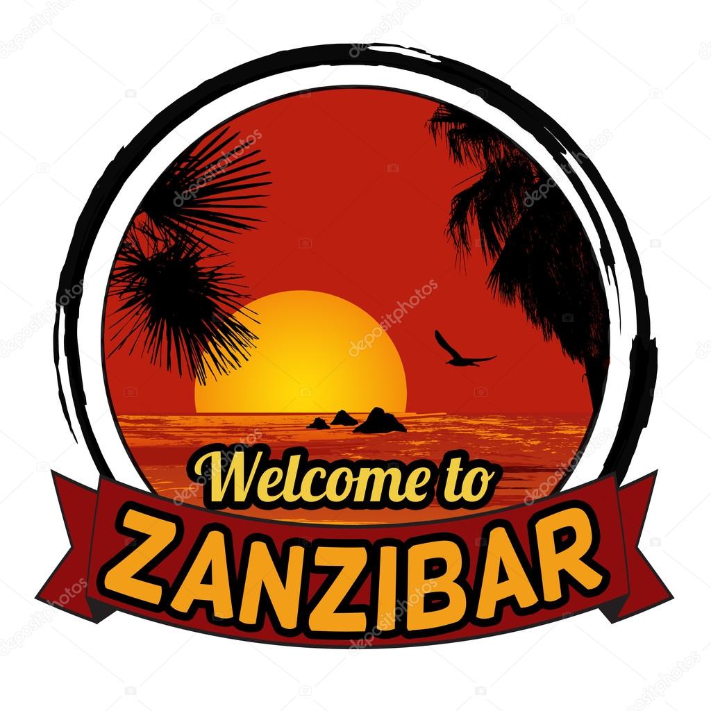 Bienvenido a Zanzíbar signo Vector de stock por ©roxanabalint 115808370