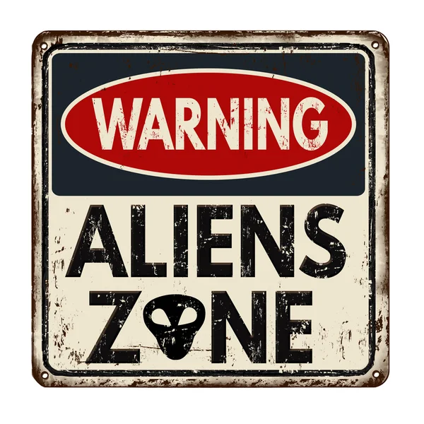 Warning music zone vintage metal sign Stock Vector Image by ...