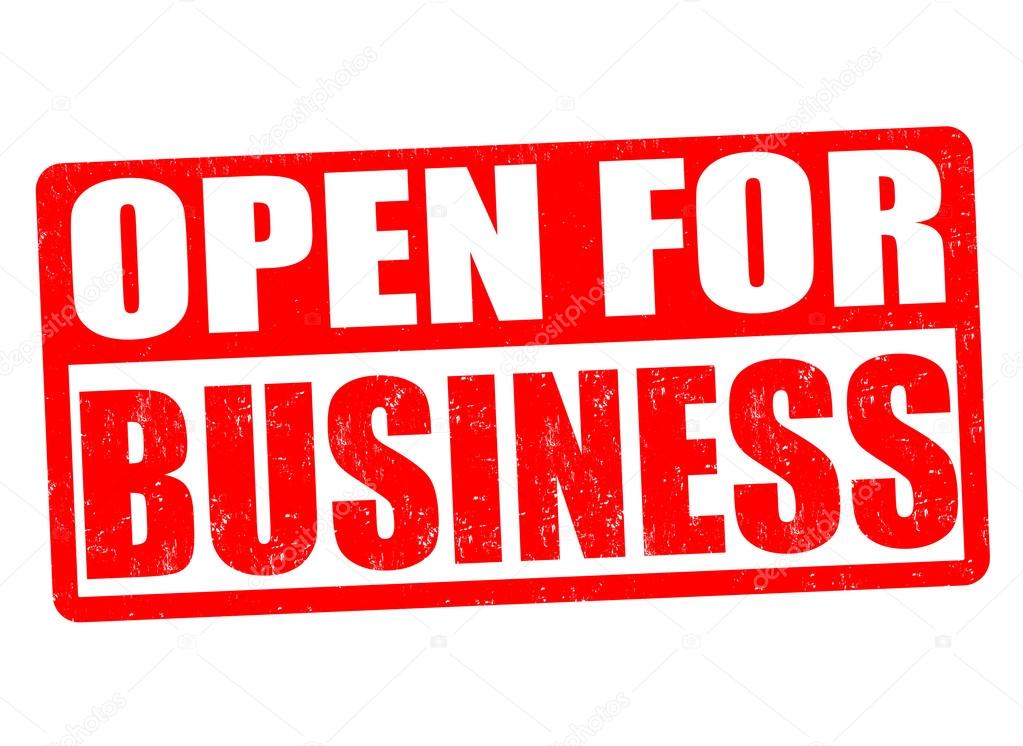 Open for business stamp Stock Vector Image by ©roxanabalint #117778900