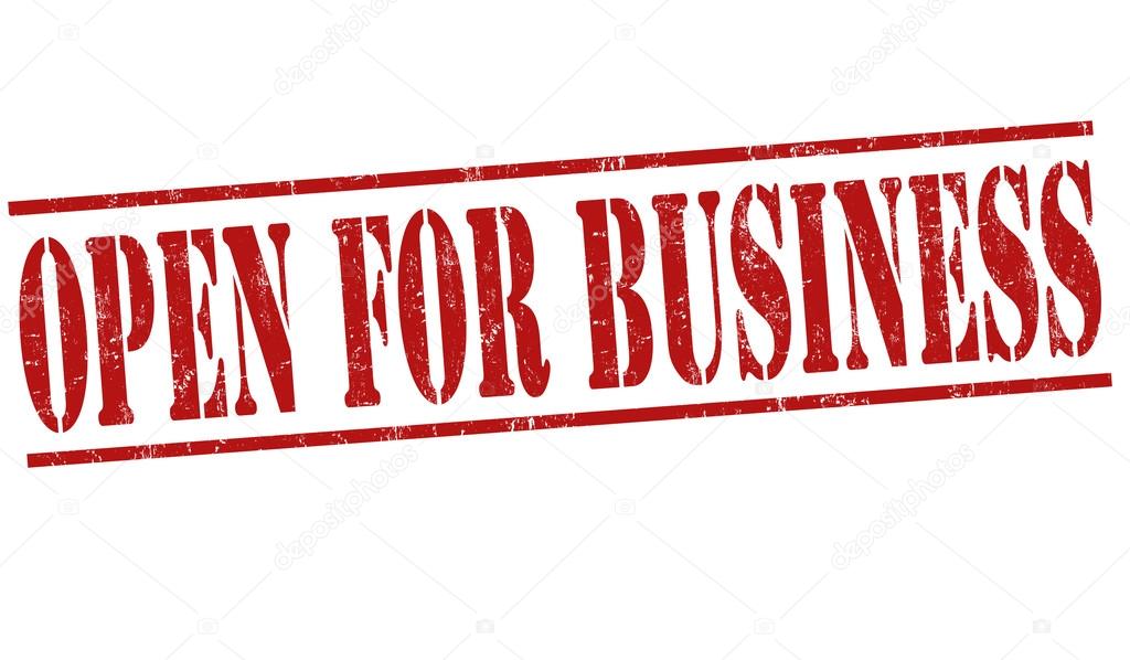 Open for business stamp Stock Vector Image by ©roxanabalint #117809508