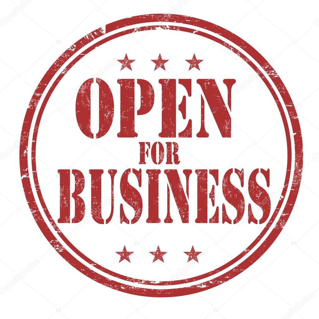 Open for business stamp Stock Vector Image by ©roxanabalint #117826888