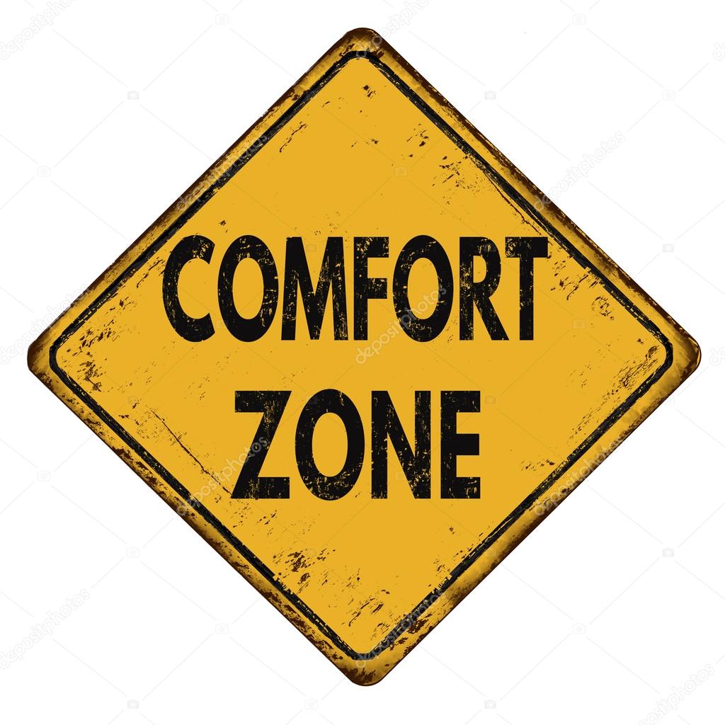 Comfort zone vintage metal sign Stock Vector Image by ©roxanabalint ...