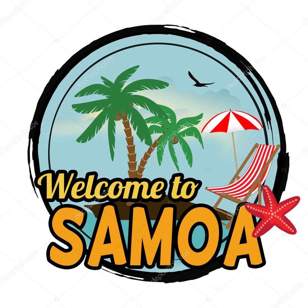 Welcome to Samoa stamp Stock Vector by ©roxanabalint 118529648