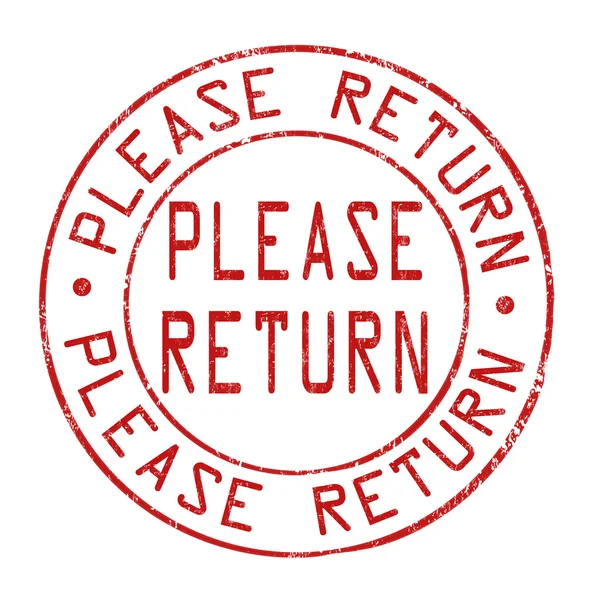 Please return stamp Stock Vector by ©roxanabalint 118826014