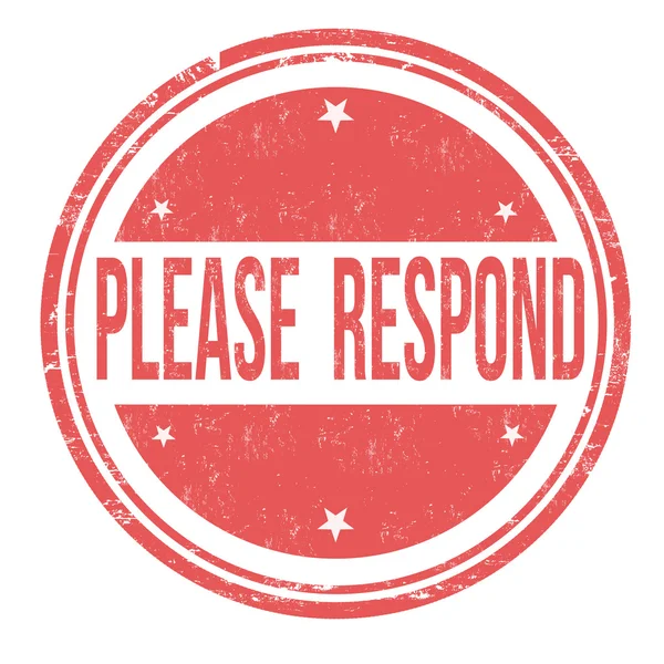 Please respond stamp Vector Art Stock Images | Depositphotos