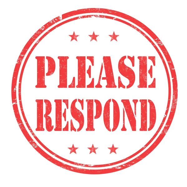 Please respond stamp Vector Art Stock Images | Depositphotos