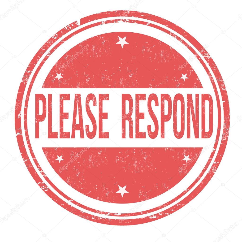 Please Respond stamp Stock Vector Image by ©roxanabalint #118826408