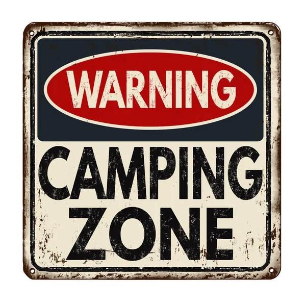 Warning music zone vintage metal sign Stock Vector Image by ...