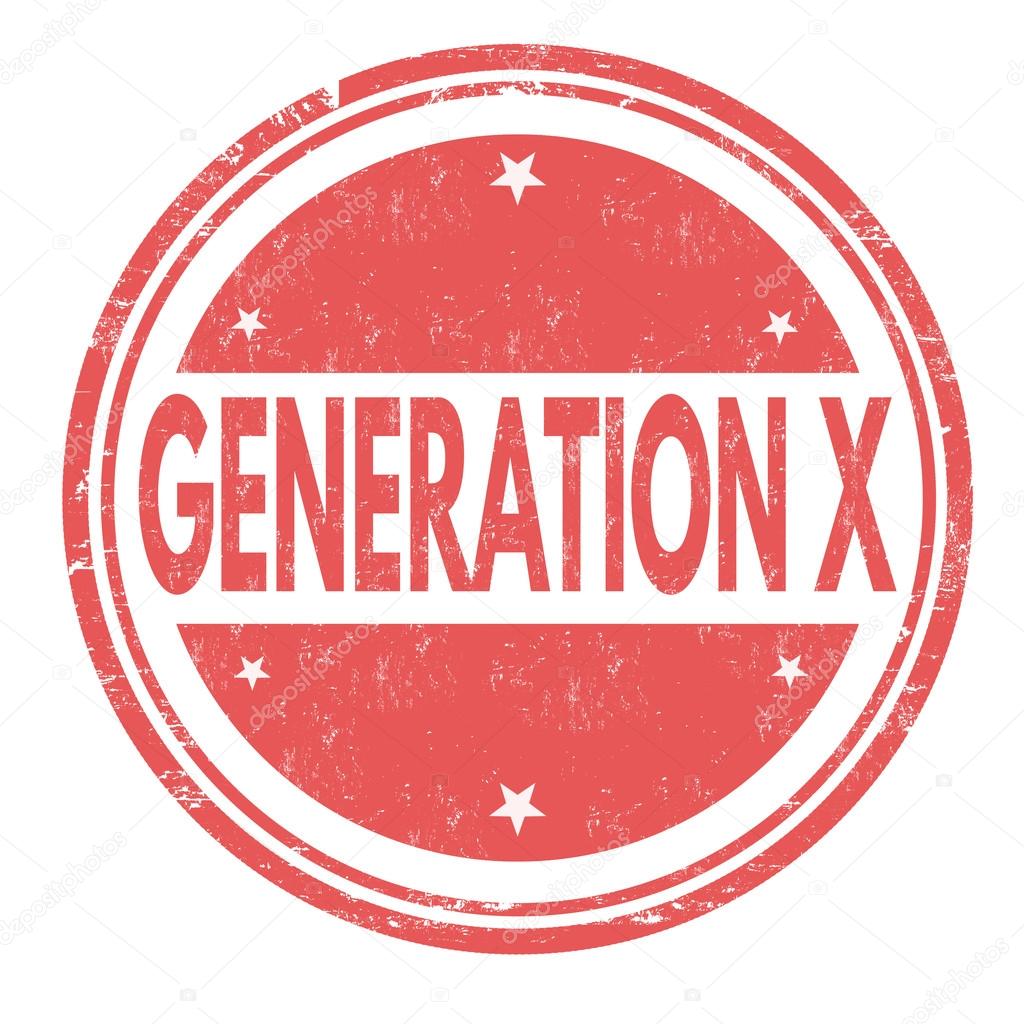 Signo o sello de generación X Vector de stock por ©roxanabalint 120982384