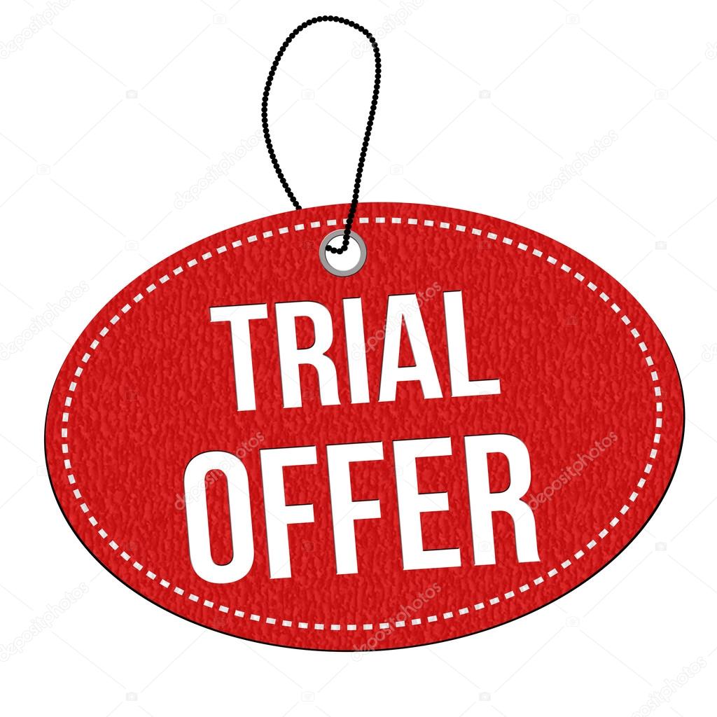 Trial offer label or price tag Stock Vector by ©roxanabalint 124273958