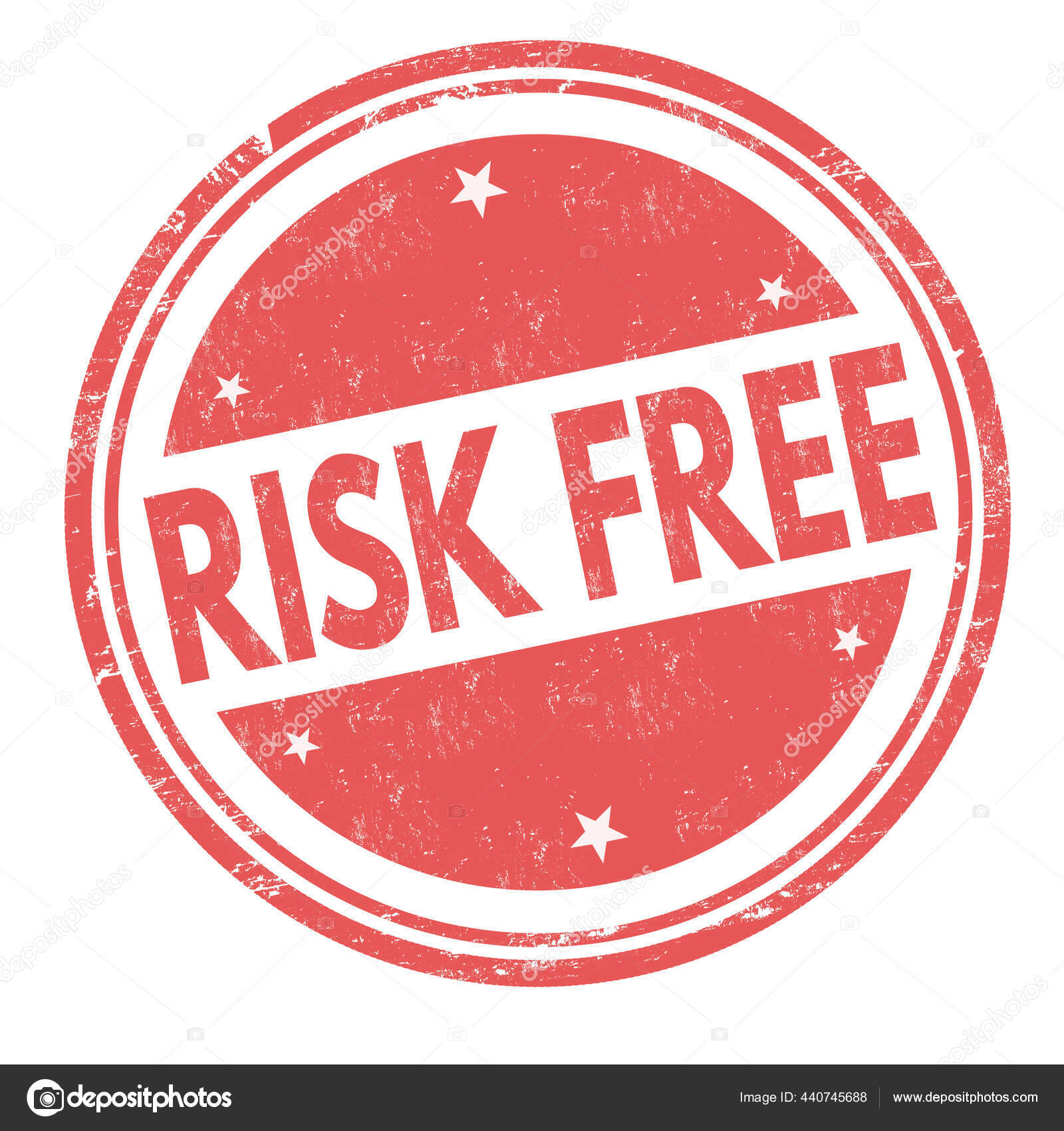 Risk Free Grunge Rubber Stamp White Background Vector Illustration ...