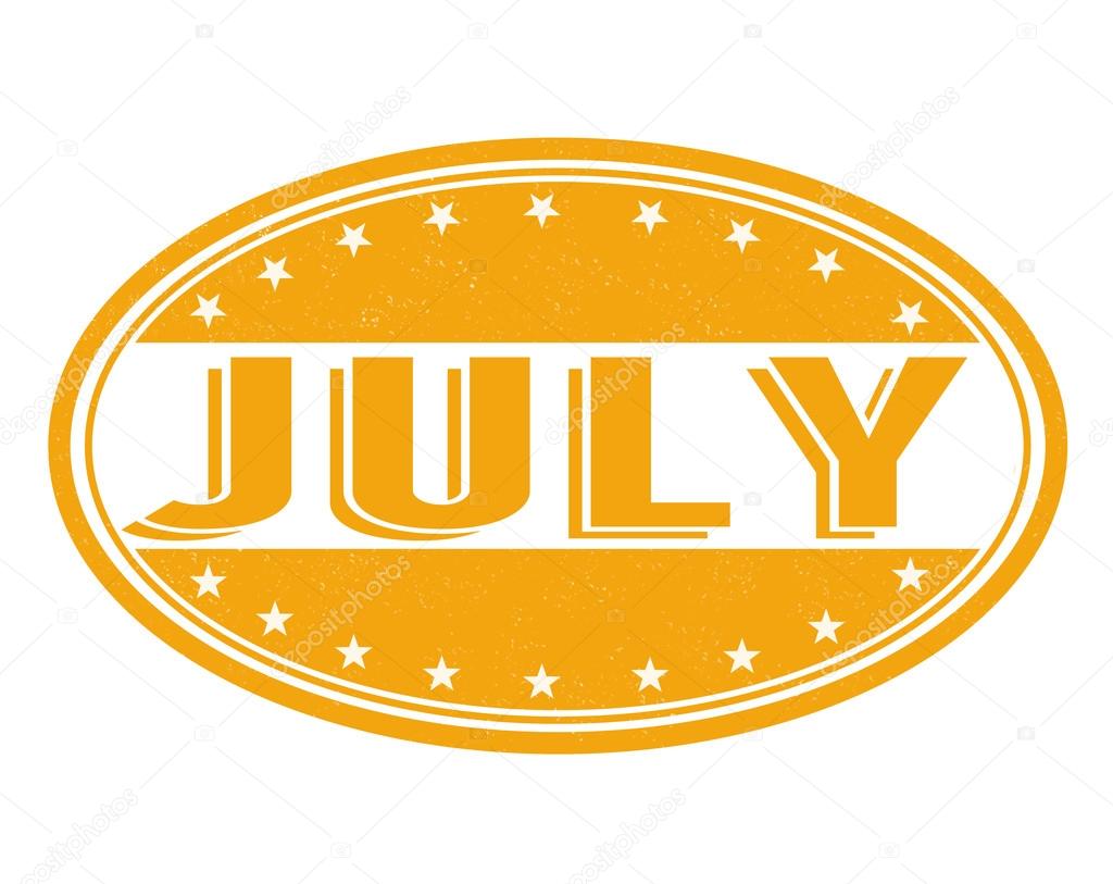 July stamp Stock Vector Image by ©roxanabalint #52538611