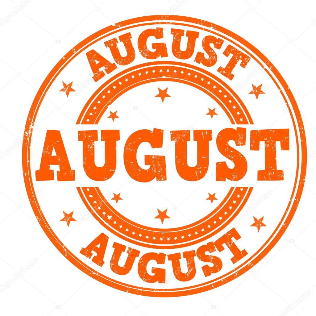 August stamp Stock Vector Image by ©roxanabalint #52540757