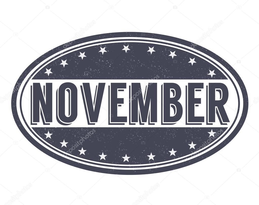 November stamp Stock Vector by ©roxanabalint #52541103