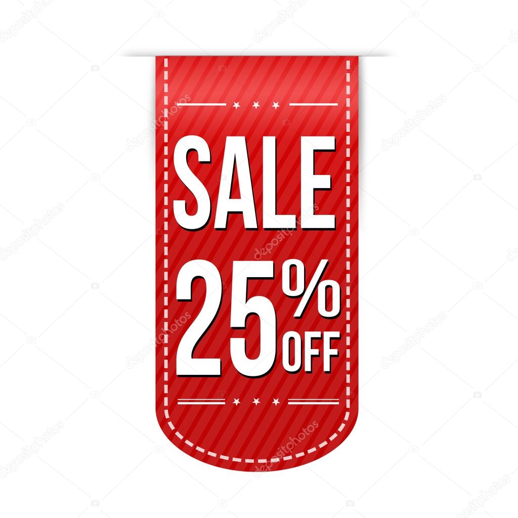 Sale 25 off banner design Stock Vector by ©roxanabalint 55294741