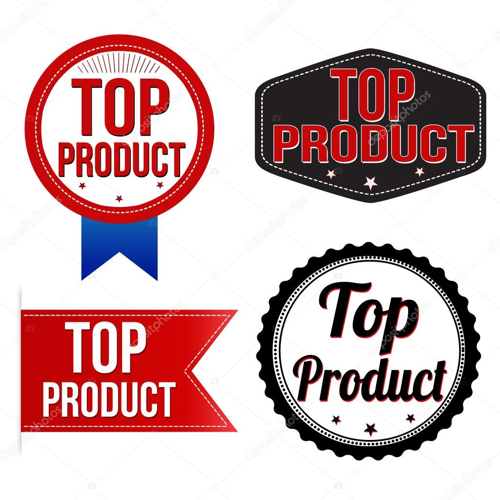 Top product label, sticker or stamps Stock Vector Image by ...