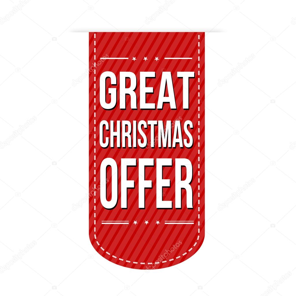 Great Christmas offer banner design Stock Vector Image by ©roxanabalint ...