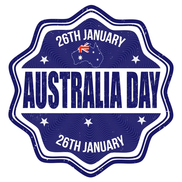 Australia day sign or stamp Stock Vector by ©roxanabalint 136455482