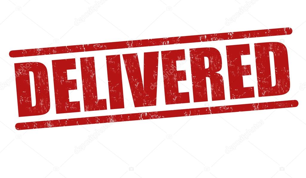 Delivered stamp Stock Vector Image by ©roxanabalint #62633459