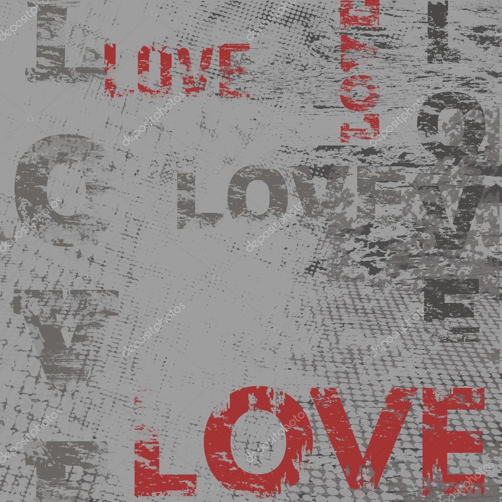 Diseño tipográfico de póster de amor Vector de stock #63872469 de ...