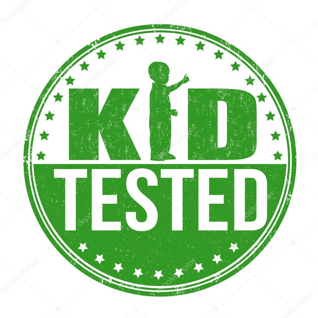 Kid tested stamp Stock Vector Image by ©roxanabalint #65111797