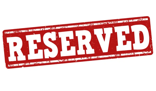 Reserved sign Vector Images | Depositphotos