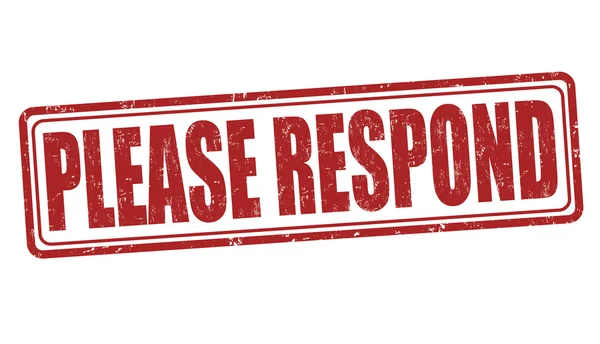Please respond stamp Vector Art Stock Images | Depositphotos