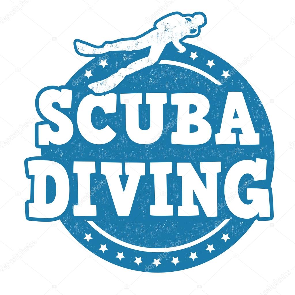 Scuba diving stamp Stock Vector Image by ©roxanabalint #71112177