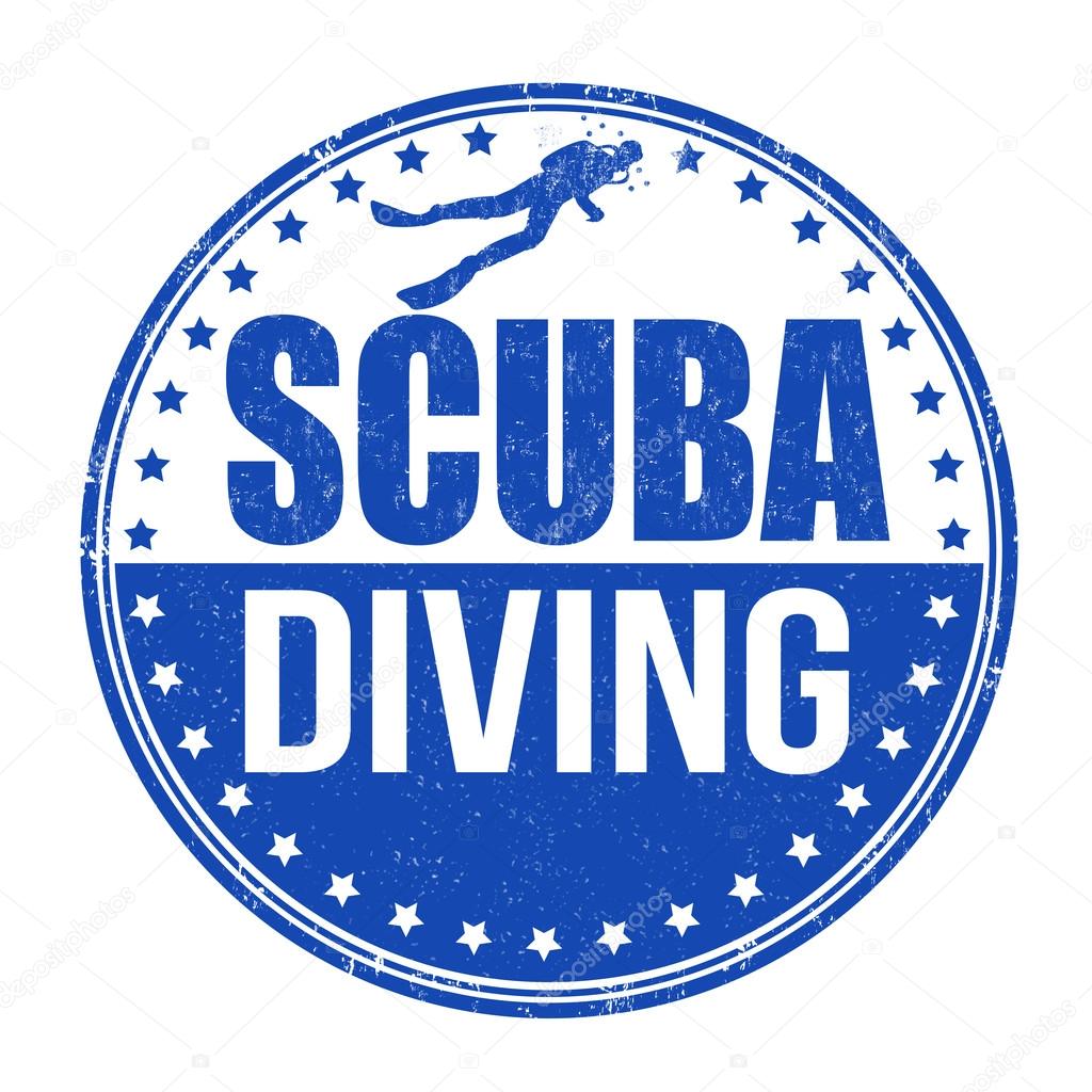 Scuba diving stamp Stock Vector Image by ©roxanabalint #71112275