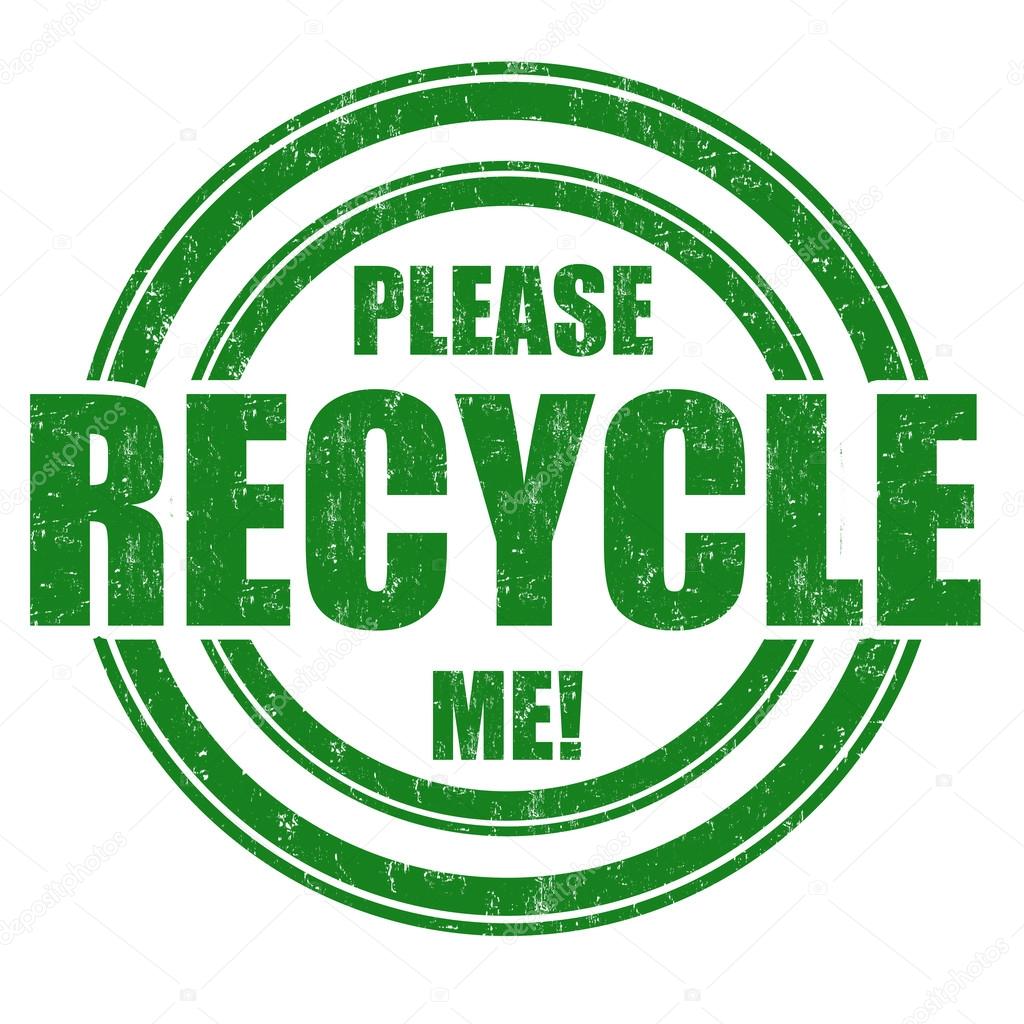 Please recycle me stamp Stock Vector Image by ©roxanabalint #71901259