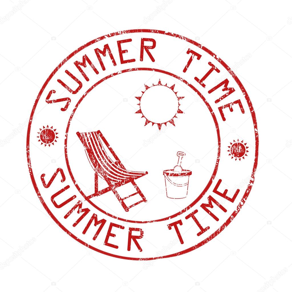 Summer time post office stamp Stock Vector Image by ©roxanabalint #72728565