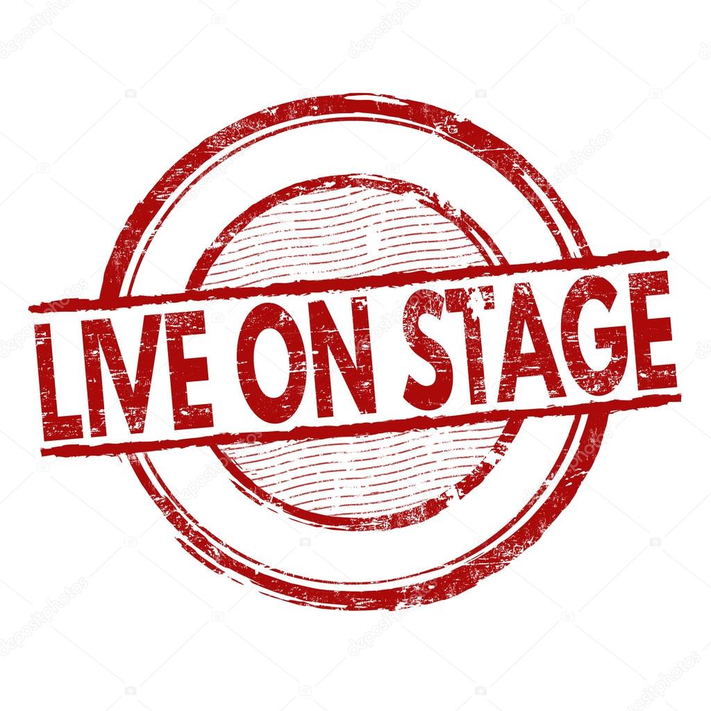 Live on stage stamp Stock Vector by ©roxanabalint 76829409