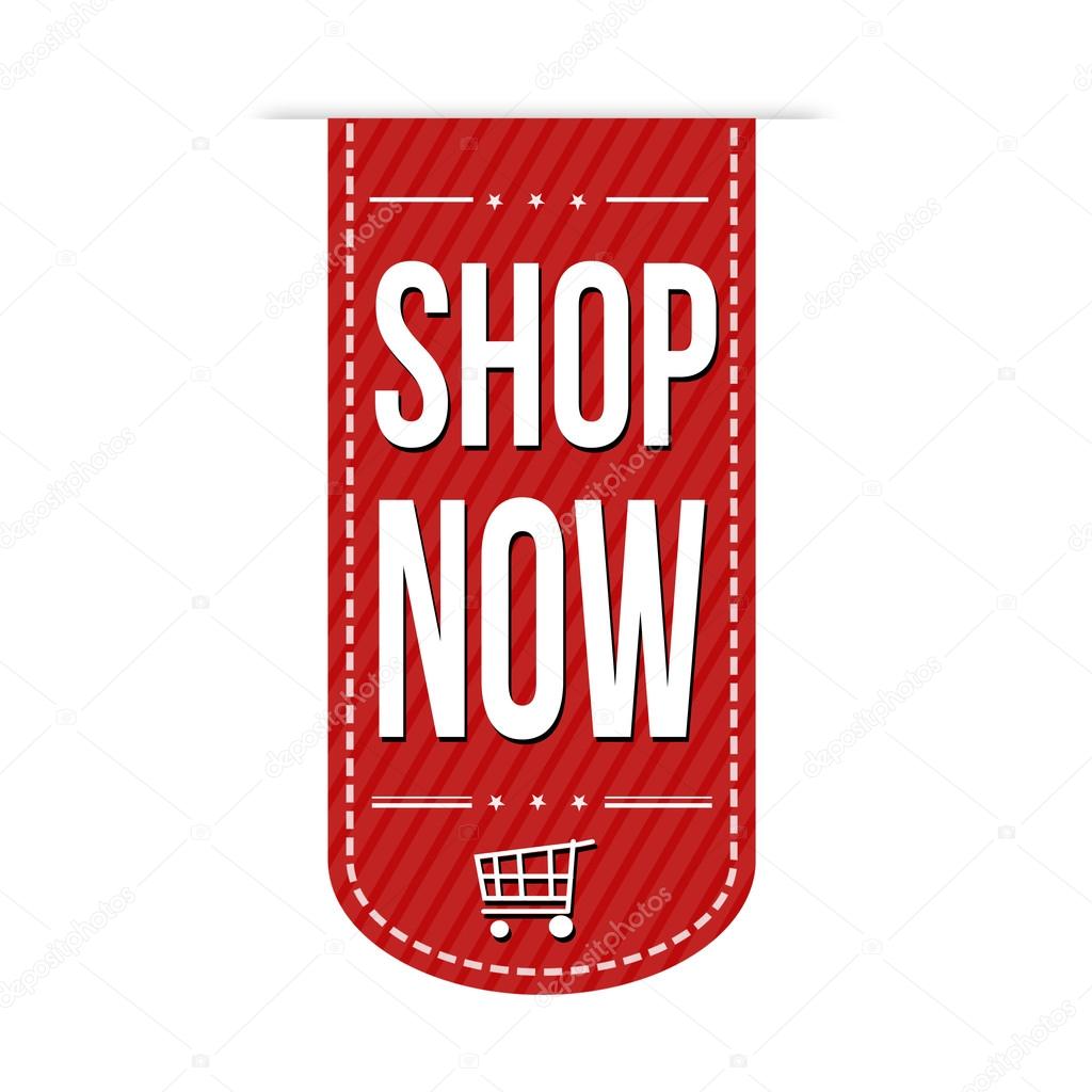 Shop now banner design Stock Vector Image by ©roxanabalint #78722830