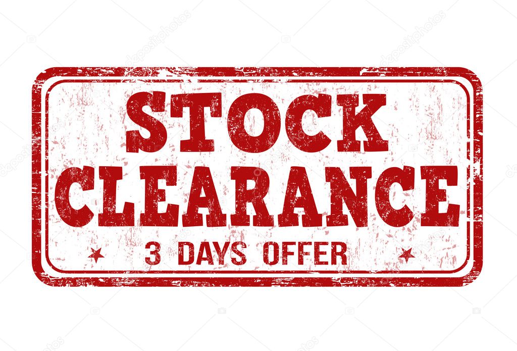 Stock clearance stamp Stock Vector by ©roxanabalint 81498486