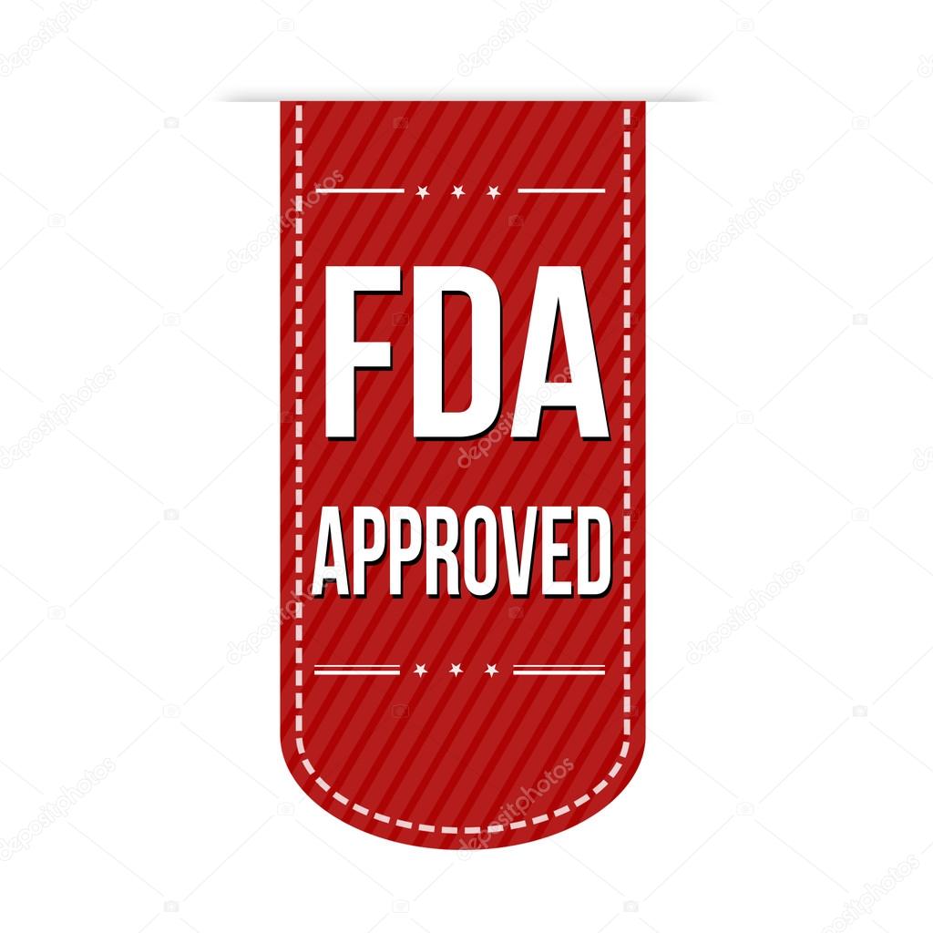 FDA approved banner design — Stock Vector © roxanabalint #86673506